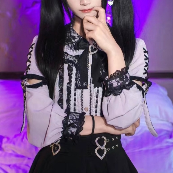 Other | Tops | Jirai Kei Long Sleeve Blouse Bundle | Poshmark